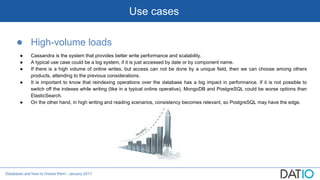 Databases and how to choose them | PPT