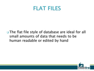 Databases and types of databases | PPTX