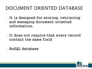 Databases and types of databases | PPTX