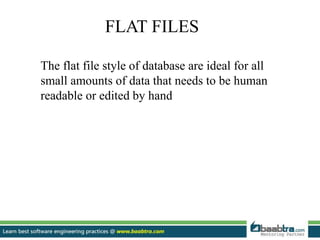 Databases and types of databases | PPT