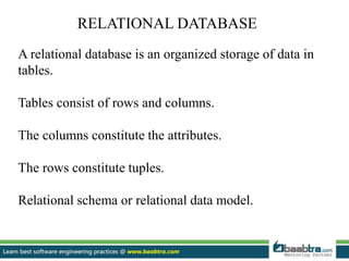 Databases and types of databases | PPT