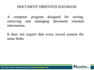 Databases and types of databases | PPT
