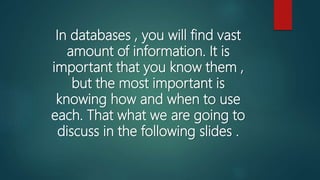 Databases (arabic) | PPSX