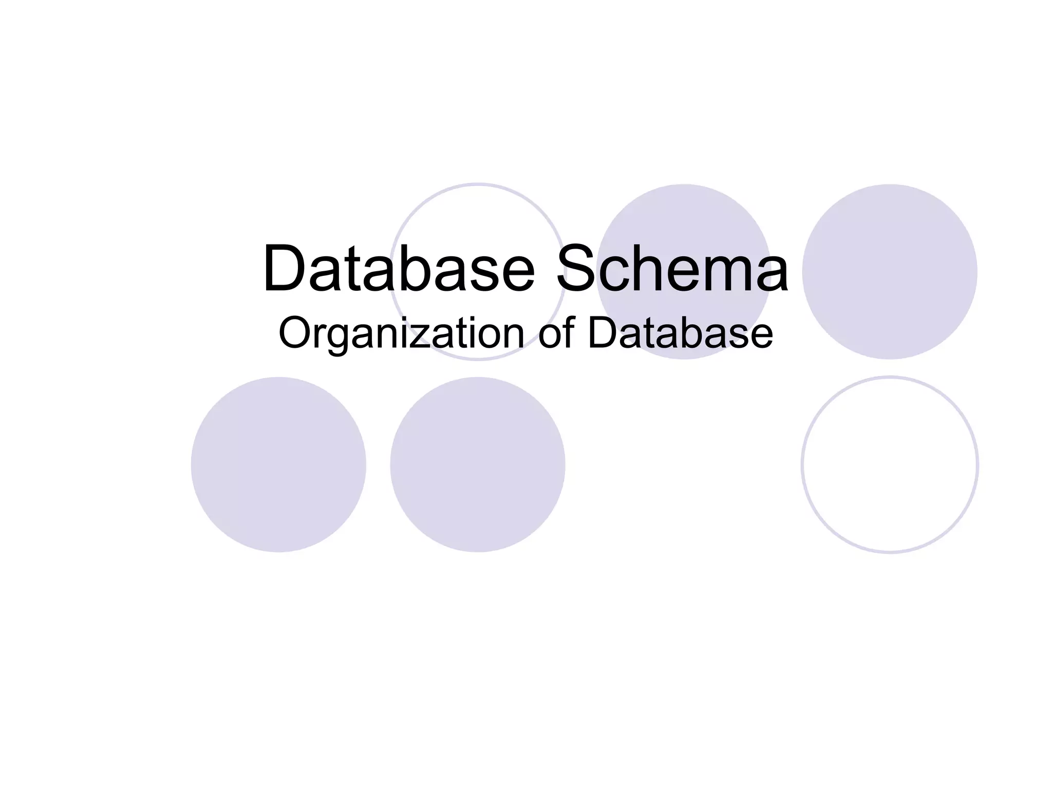 Database schema | PPT