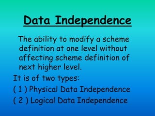 Database schema architecture.ppt