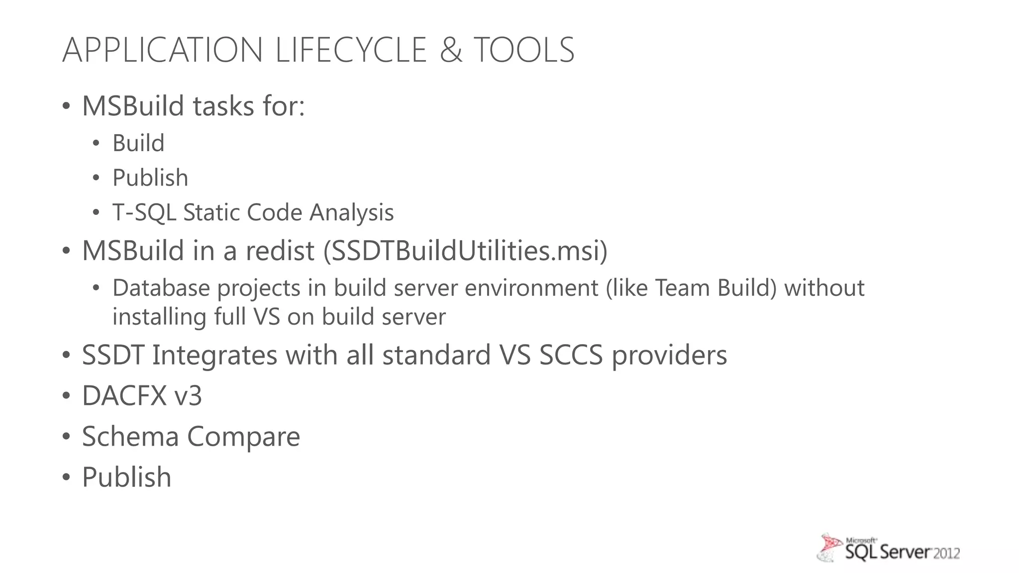 Database Schema Management And Deployment Using Sql Server Data Tools Ssdt Ppt