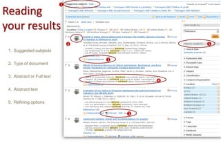 Database Searching Skills | PPT