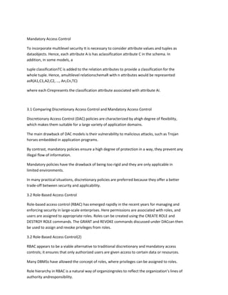 Database security | DOCX