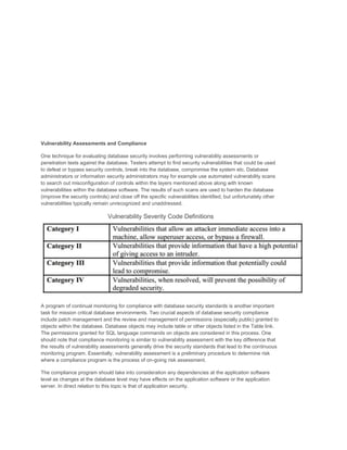 Database security | DOCX