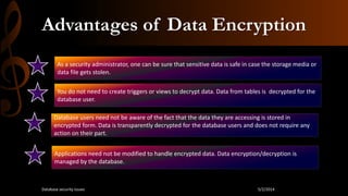 Database security | PPTX
