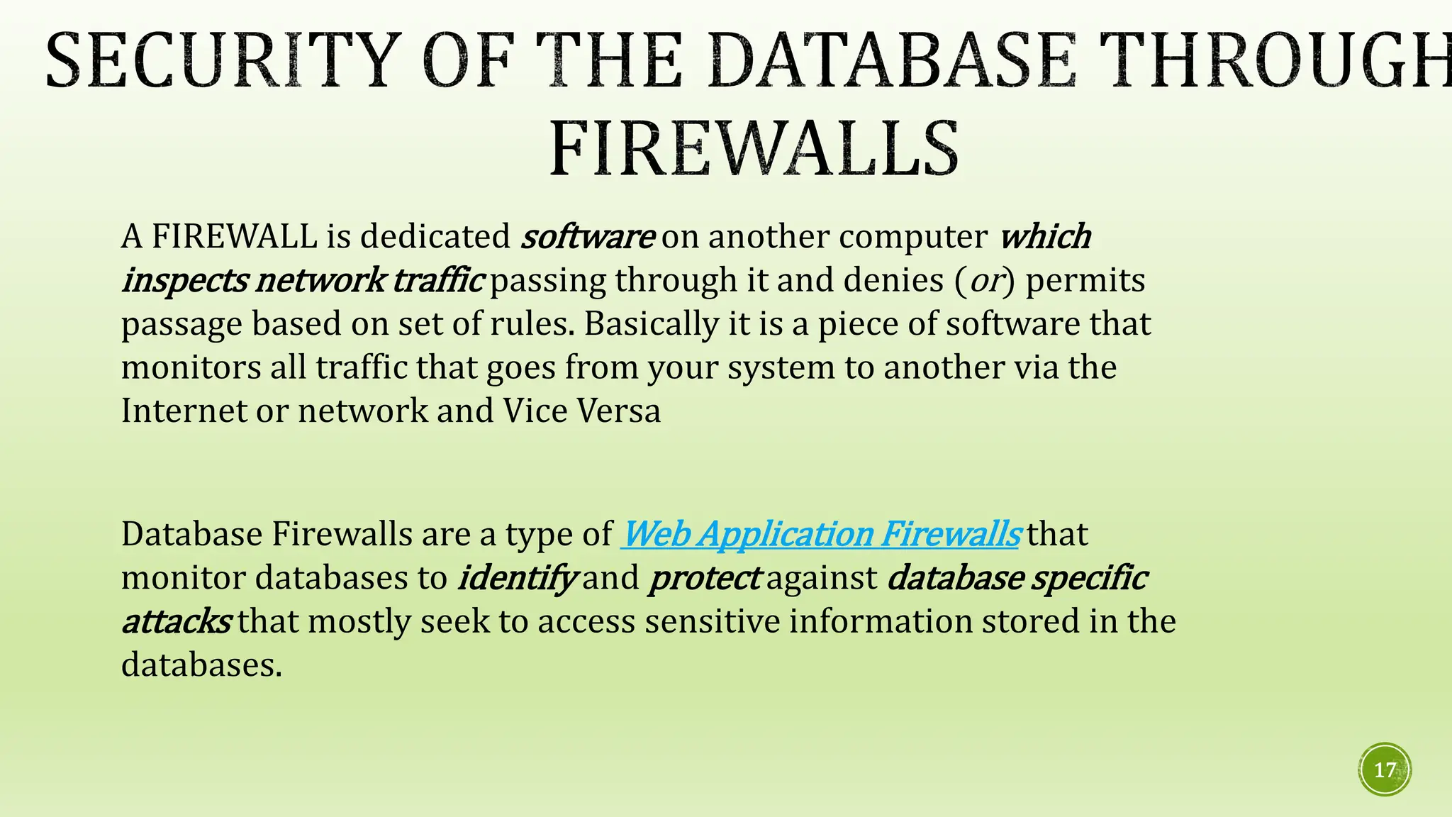 databasesecurit-phpapp01.pdf | Databases | Computer Software and Applications
