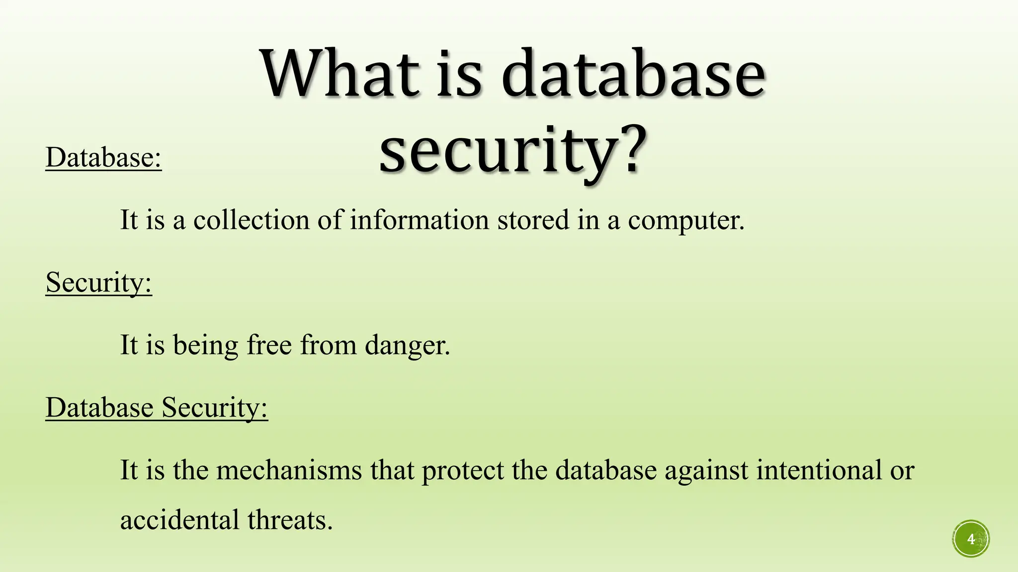 databasesecurit-phpapp01.pdf | Databases | Computer Software and Applications