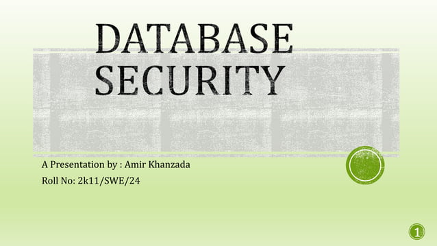 Database Security Pptx