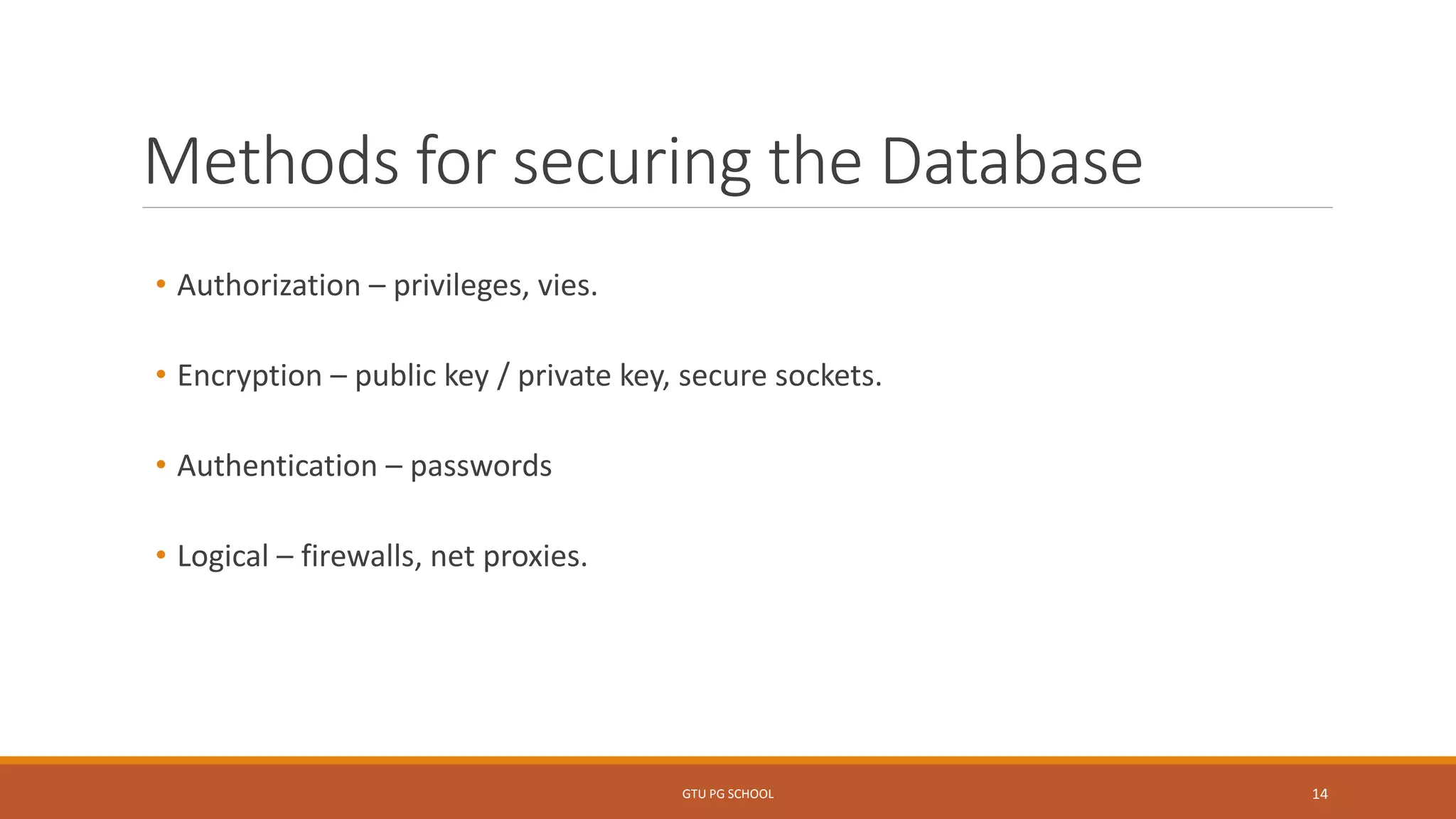 Database security | PPTX