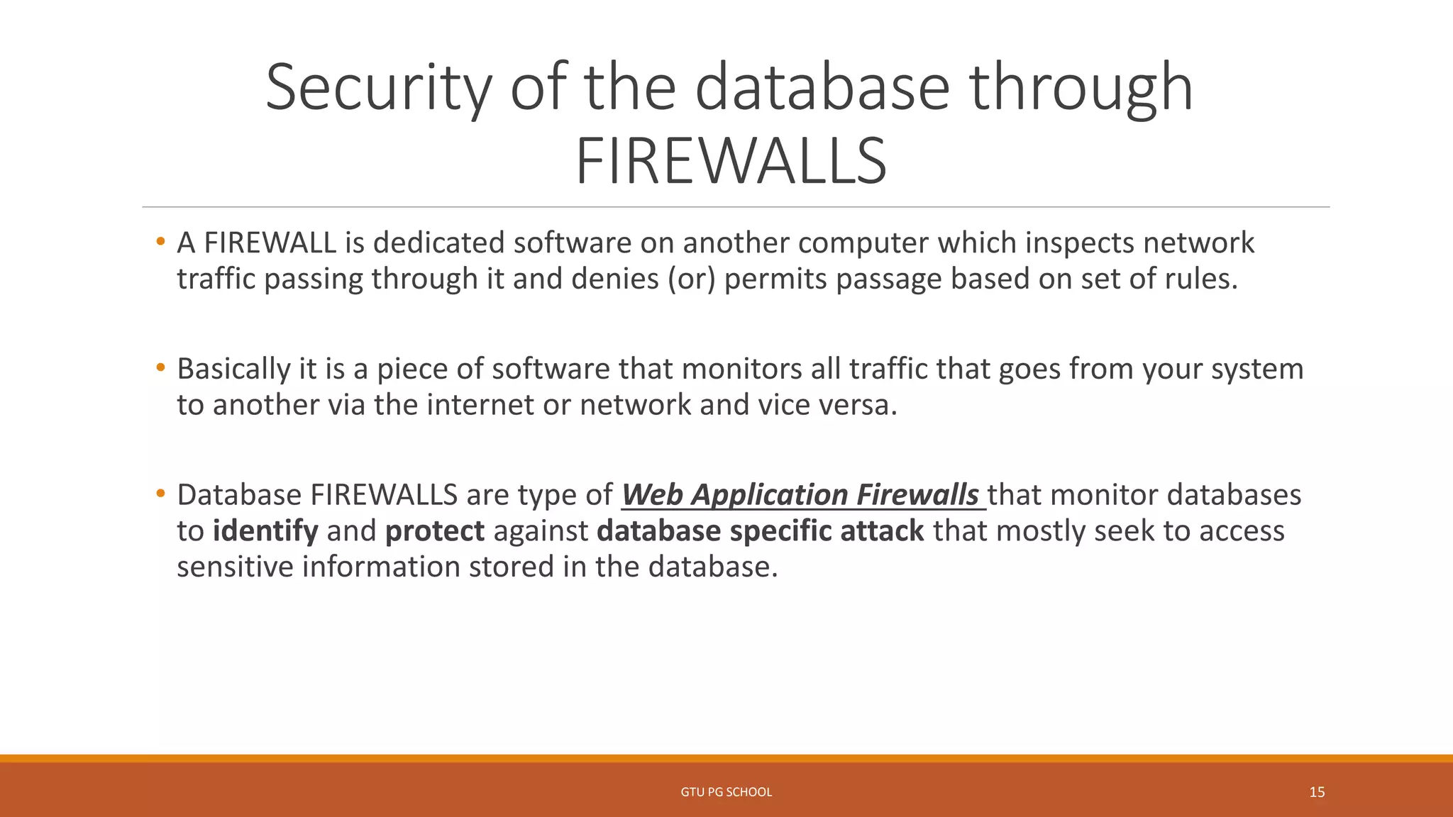 Database security | PPTX