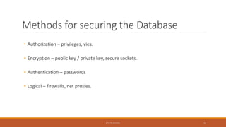 Database security | PPTX