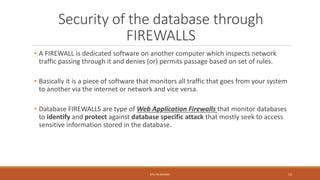 Database security | PPTX