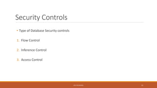 Database security | PPTX