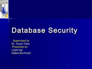 Data base security | PPT