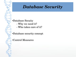 Database security | PDF