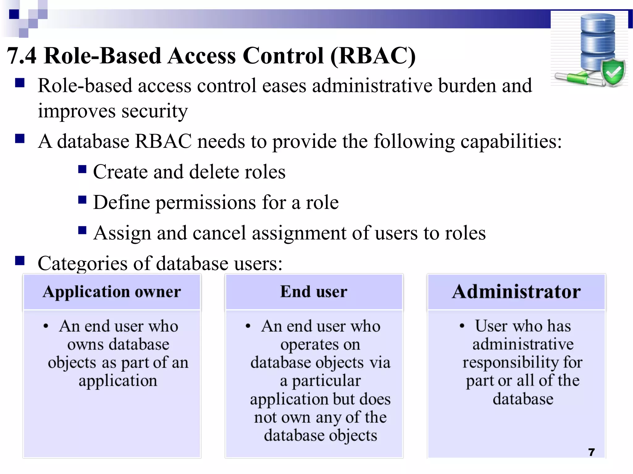Database security | PPT