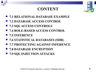 Database security | PPT