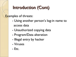 Database security | PPT | Databases | Computer Software and Applications