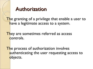 Database security | PPT