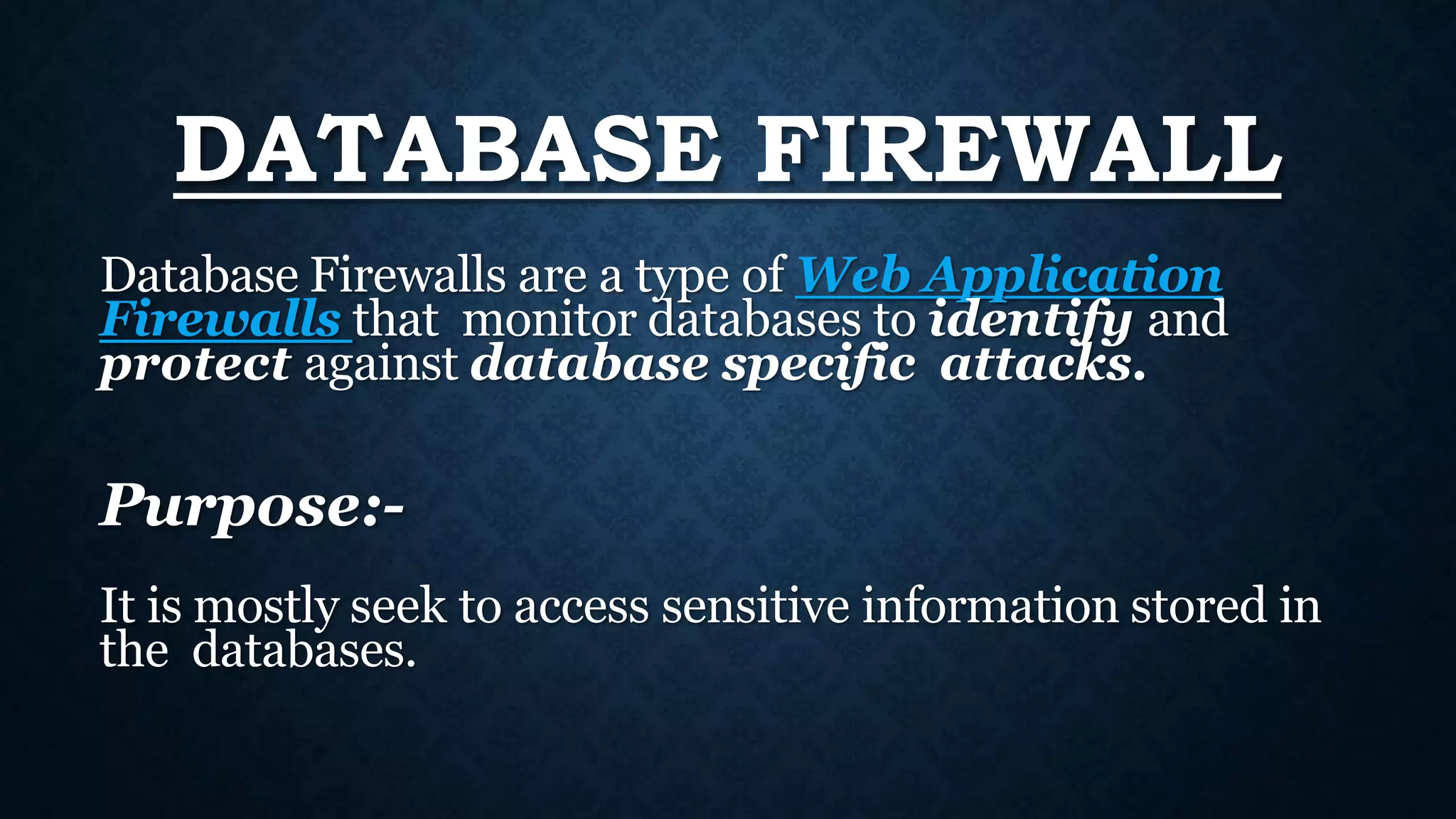 Database security | PPTX