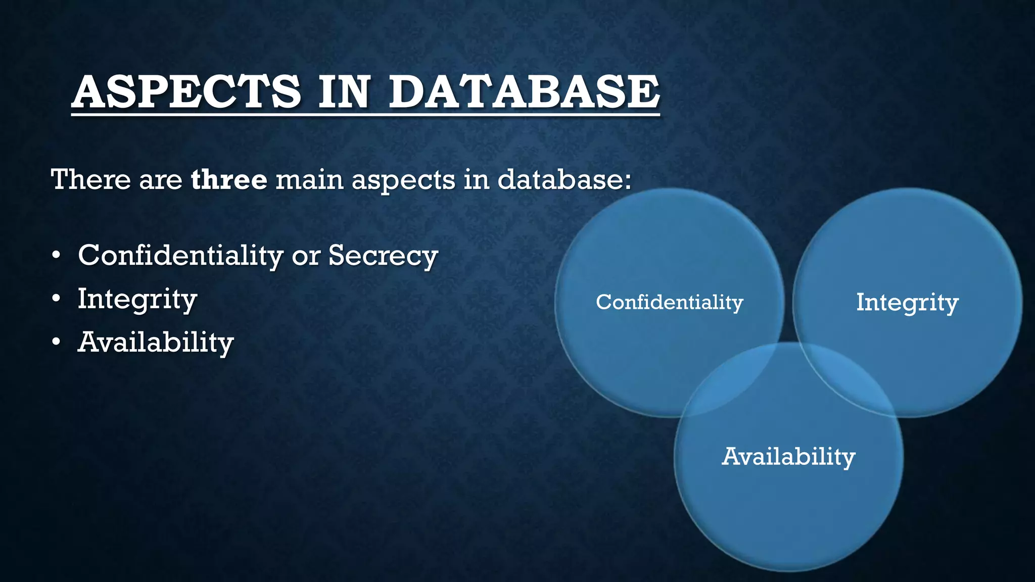 Database security | PPTX