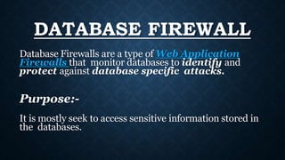 Database security | PPTX