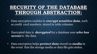 Database security | PPTX