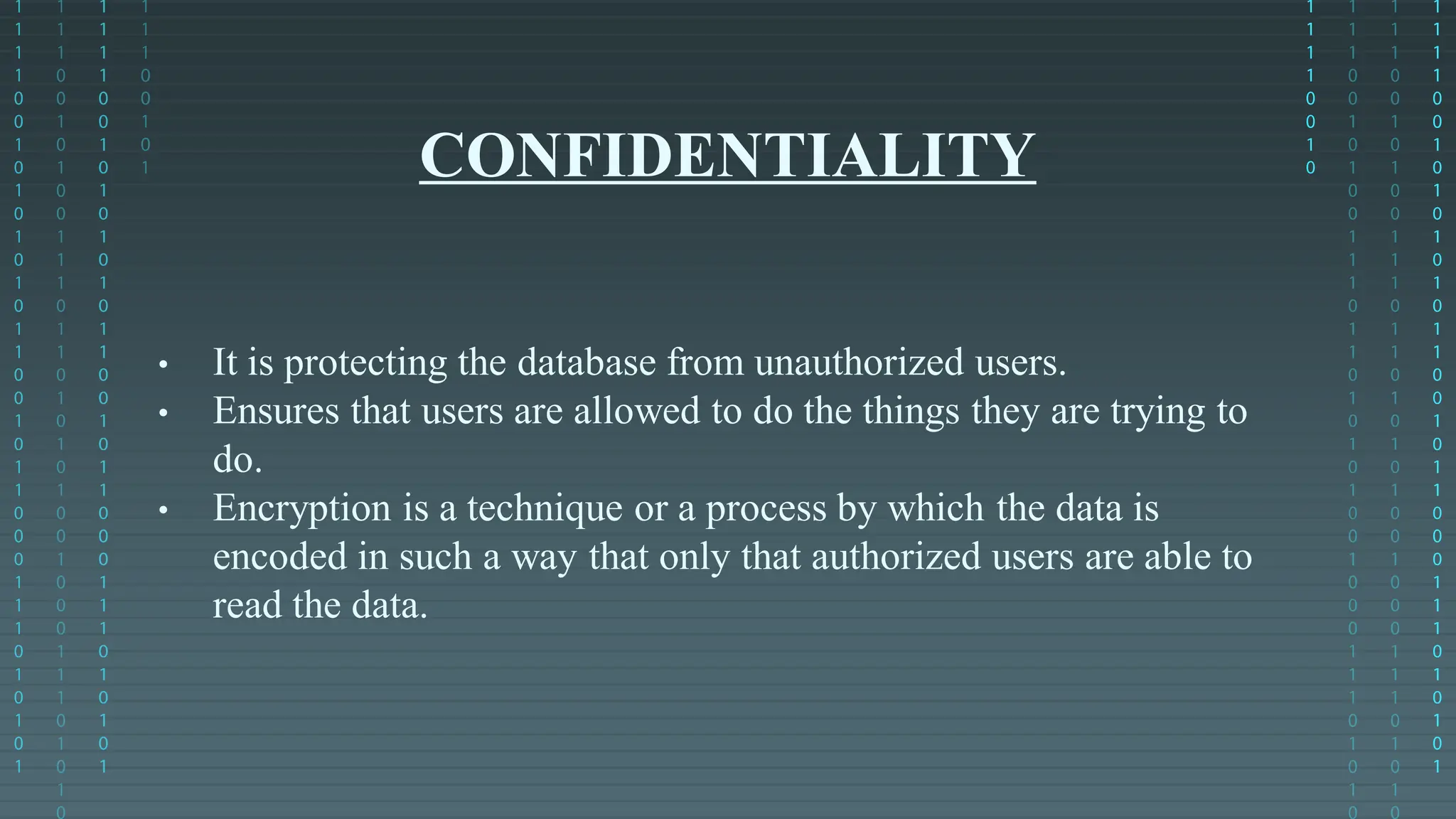 Database security presentation in easy way | PDF