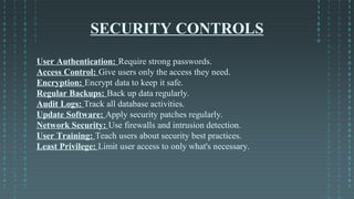 Database security presentation in easy way | PDF