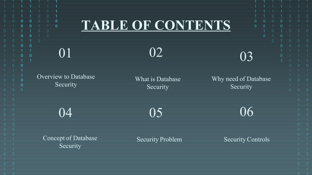 Database security presentation in easy way | PDF