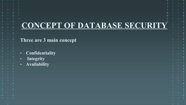 Database security presentation in easy way | PDF