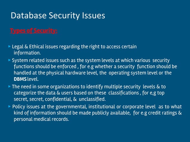 Database Security And Privacy Pptx Databases Computer Software And Applications