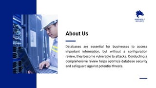 Database Security Best Practices And Solutions — Aardwolf Security | PPT