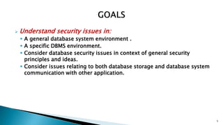 Data base security & integrity | PPTX