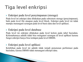 Database security (ppt) | PPTX