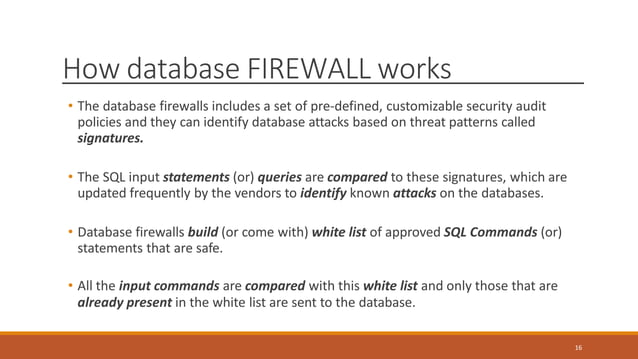Database Security Threats And Countermeasures Pptx