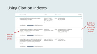 Database selection citation indexes | PPT