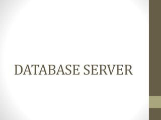Database dan Samba Server | PPT