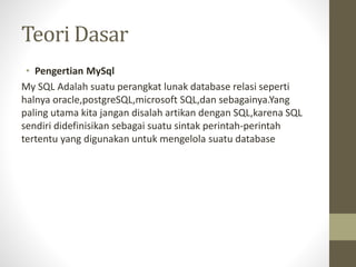 Database dan Samba Server | PPT