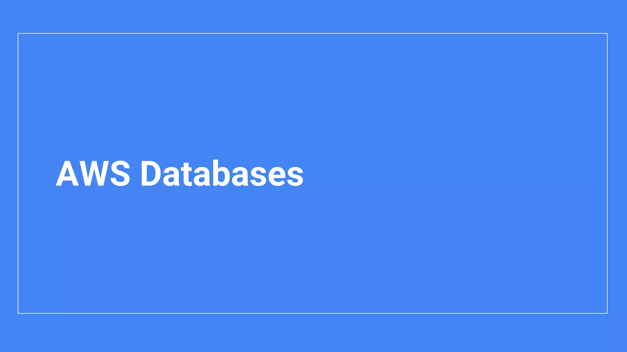 AWS Database Services | PPTX
