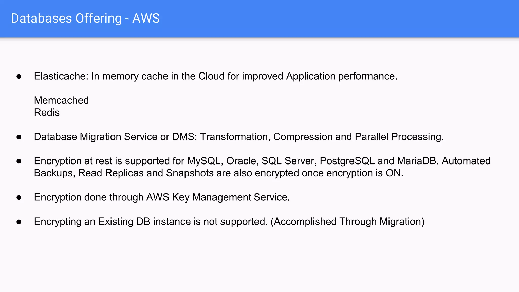 AWS Database Services | PPTX