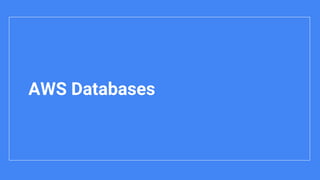 AWS Database Services | PPTX