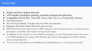 AWS Database Services | PPTX