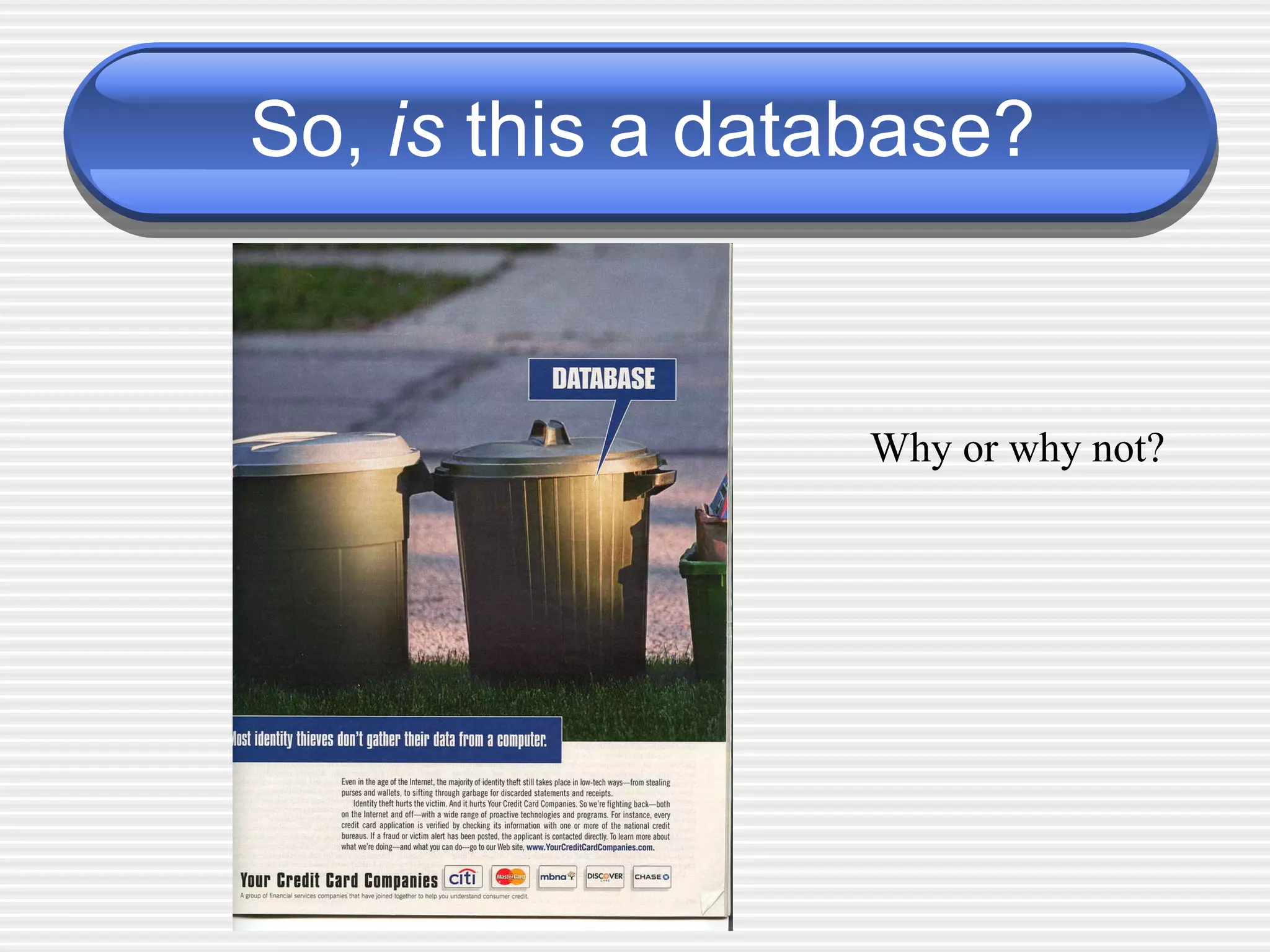 Introduction to databases | PPT