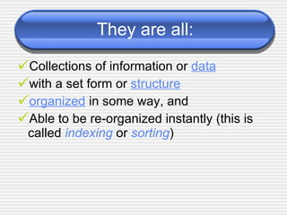 Introduction to databases | PPT